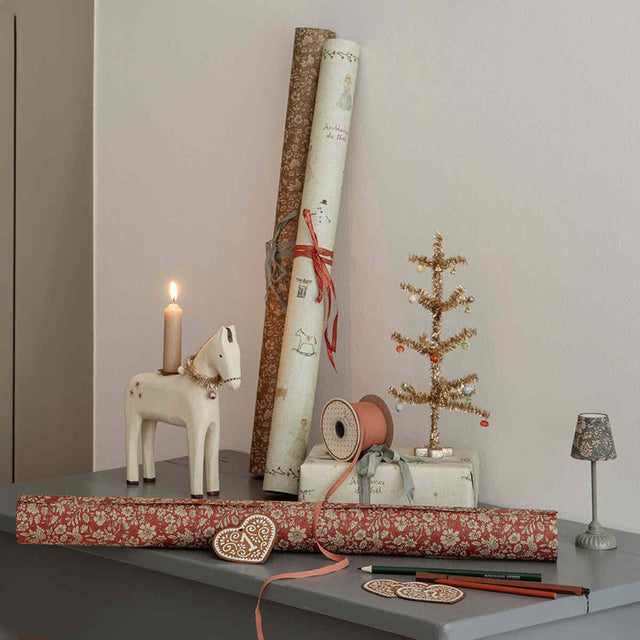 Maileg Wrapping Paper, Blossom, Red, 11 yards – My Sweet Muffin