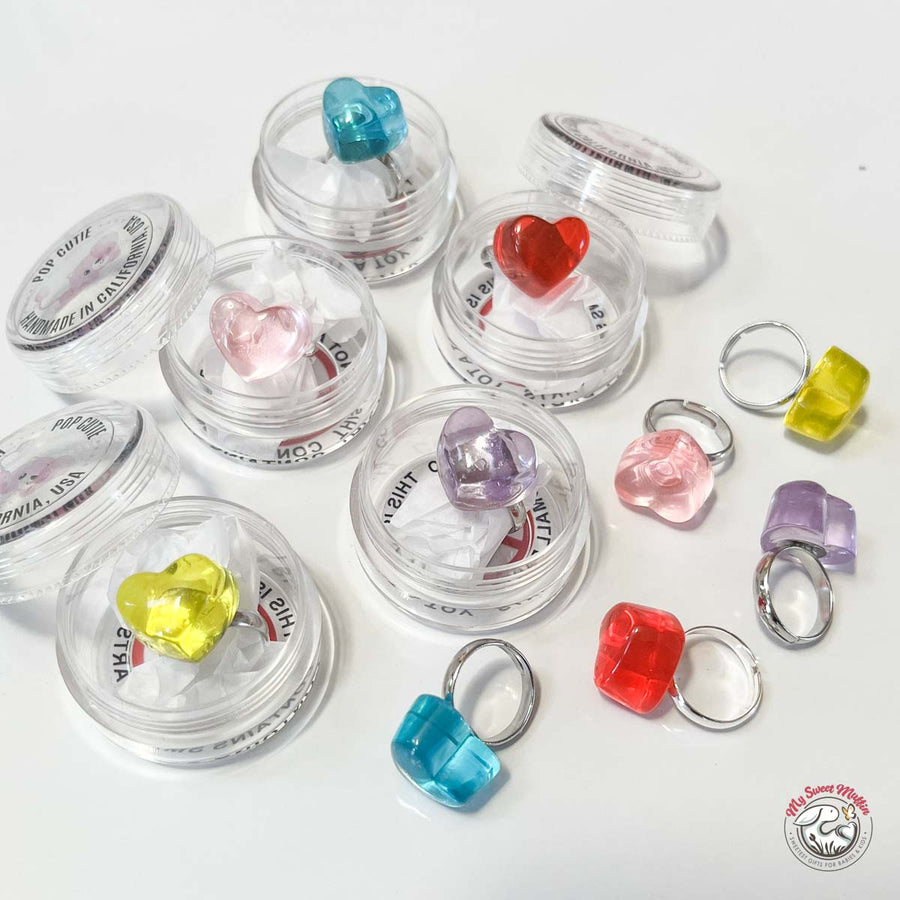 Cute Heart Kids Rings – My Sweet Muffin