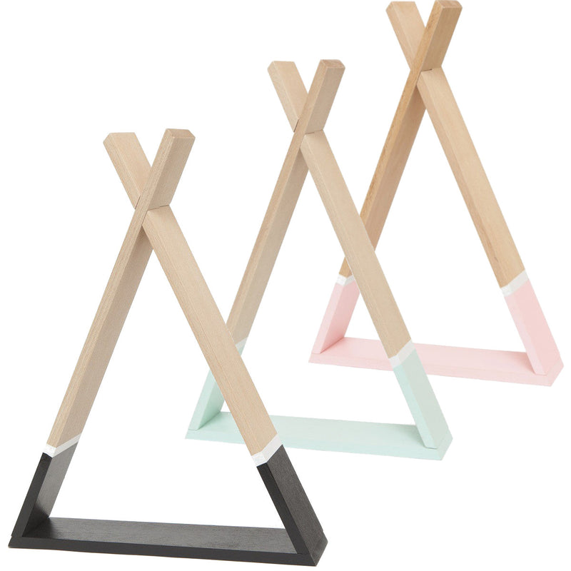 Petit Monkey Tipi Wooden Shelf, Black – My Sweet Muffin
