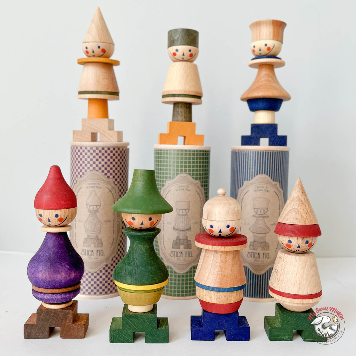 Wooden Story Stacking Stick Figurine – My Sweet Muffin