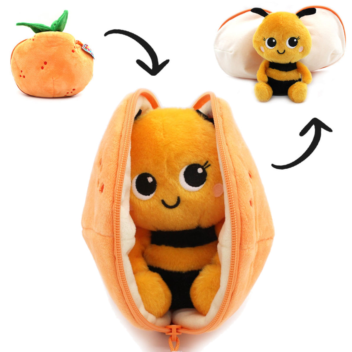 Flipetz Buzzet the Bee/Tangerine Plush Doll – My Sweet Muffin