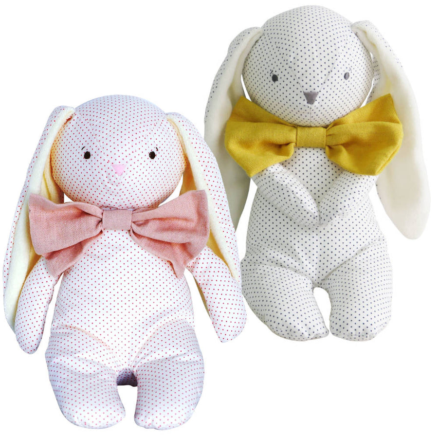 Alimrose Floppy Bunny with Pink Bow – My Sweet Muffin