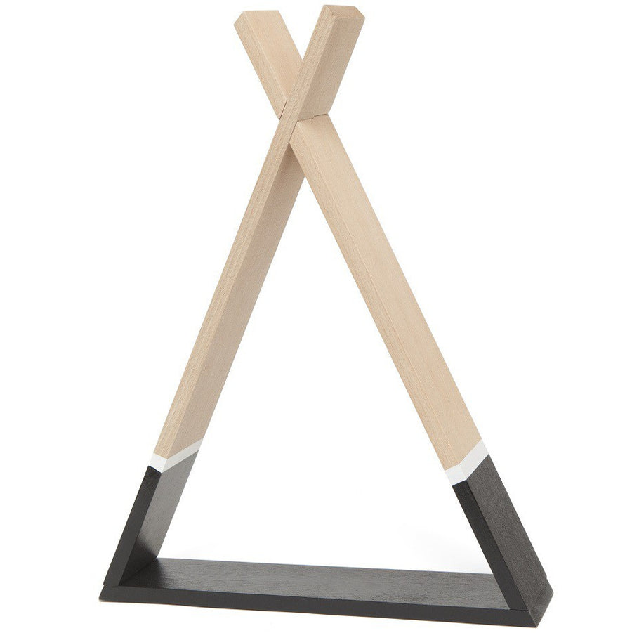 Petit Monkey Tipi Wooden Shelf, Black – My Sweet Muffin
